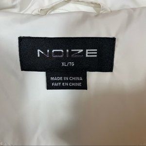 Noize | Jackets & Coats | Noize Minka Tweed Puffer Jacket In Ivory ...
